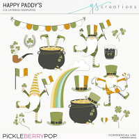 Happy Paddy Layered Templates (CU) by GS Creations