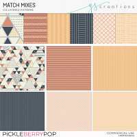 Match Mixes Layered Patterns (CU) by GS Creations