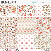 Floral Delight Layered Patterns (CU) by GS Creations