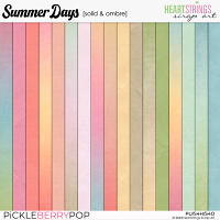 Summer Days Solid & Ombre by Heartstrings Scrap Art