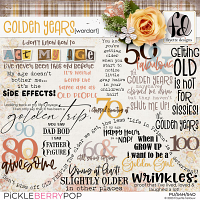 Golden Years: WordArt by Fayette Designs