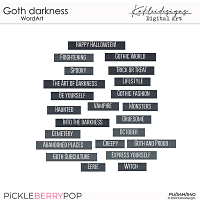 Goth Darkness WordArt by Kakleidesigns
