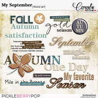 My September-Word art by CarolW Designs