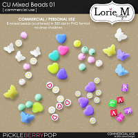 CU Mixed Beads 01 by LorieM Designs