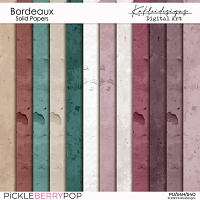 Bordeaux Solid Papers by Kakleidesigns