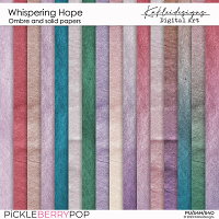 Whispering Hope Ombre and solid papers by Kakleidesigns