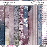 Chilling Breeze Art Papers by Kakleidesigns