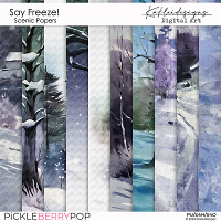 Say Freeze! Scenic Papers by Kakleidesigns