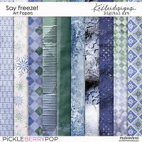 Say Freeze! Art Papers by Kakleidesigns