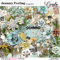 January Feeling-Page Kit by CarolW Designs