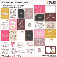 Good Fortune | Journal Cards by Akizo Designs