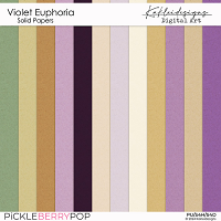 Violet Euphoria Solid Papers by Kakleidesigns