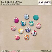 CU Fabric Buttons by Palvinka Designs