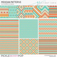 Mexican Layered Patterns (CU) by GS Creations