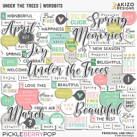 Under The Trees | Wordbits by Akizo Designs