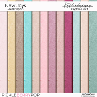 New Joys Solid Papers by Kakleidesigns