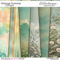 Vintage Summer CU Papers by Kakleidesigns
