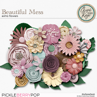 Beautiful Mess Extra Flowers by Chere Kaye Designs at www.pickleberrypop.com