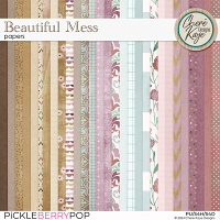 Beautiful Mess Papers by Chere Kaye Designs at www.pickleberrypop.com