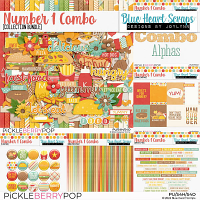 Number 1 Combo Collection Bundle by Blue Heart Scraps