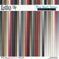 Batter Up Ombre Papers by Blue Heart Scraps