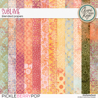 Sublime Blended Papers by Chere Kaye Designs at www.pickleberrypop.com