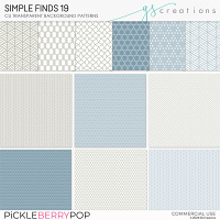 Simple Finds 19 Patterns (CU) by GS Creations