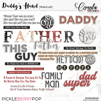 Daddy's Hand-Word art by CarolW Designs