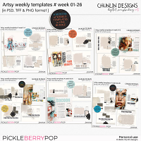 Artsy weekly templates week 01 to 26 by chunlin designs
