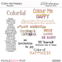 Color Me Happy WordArt by Kakleidesigns
