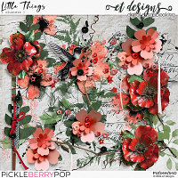 Little Things Digital Scrapbooking Clusters by et designs | Pickleberry Pop