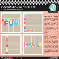 Foundations: Words #38 by Fayette Designs