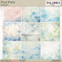 Pool Party Papers by Palvinka Designs
