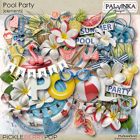 Pool Party Elements by Palvinka Designs