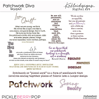 Patchwork Diva WordArt by Kakleidesigns