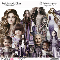 Patchwork Diva Characters by Kakleidesigns
