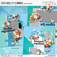 Easy Breezy Summer Templates by Heartstrings Scrap Art