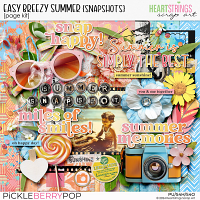 Easy Breezy Summer {Snapshots} Page Kit by Heartstrings Scrap Art