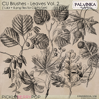 CU Brushes - Leaves 2 by Palvinka Designs