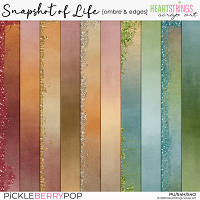 Snapshot of Life Ombre & Glitter Edges by Heartstrings Scrap Art