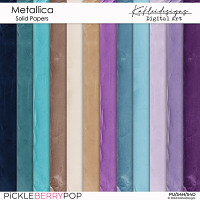 Metallica Solid papers by Kakleidesigns