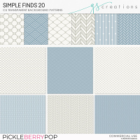 Simple Finds 20 Patterns (CU) by GS Creations