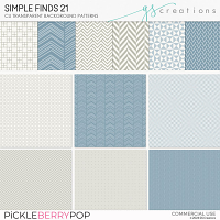 Simple Finds 21 Patterns (CU) by GS Creations