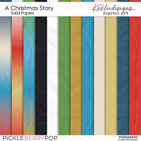 A Christmas Story Solid Papers by Kakleidesigns