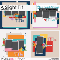 A Slight Tilt Template Pack by Blue Heart Scraps