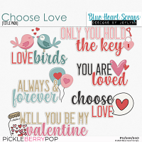 Choose Love Titles by Blue Heart Scraps