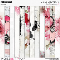 Furry Love - papers by chunlin designs