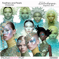 Feathers and Pearls Characters by Kakleidesigns