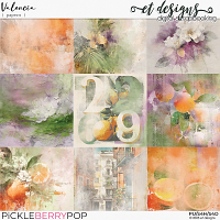 Valencia Digital Scrapbooking Papers by et designs | Pickleberry Pop
