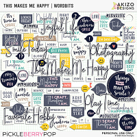 This Makes Me Happy | Wordbits by Akizo Designs